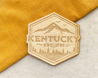 Kentucky Word Art 2-layer Laser Cut Wood Magnet Available - Etsy