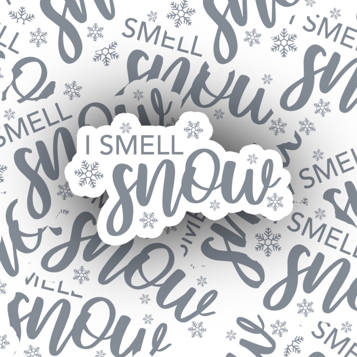 I Smell Snow Sticker - Etsy