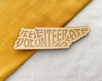 Tennessee Wooden Magnet TN State Magnet Wooden Tennessee - Etsy