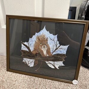 Scurrying Around. Real Painted Sycamore Leaf - Etsy