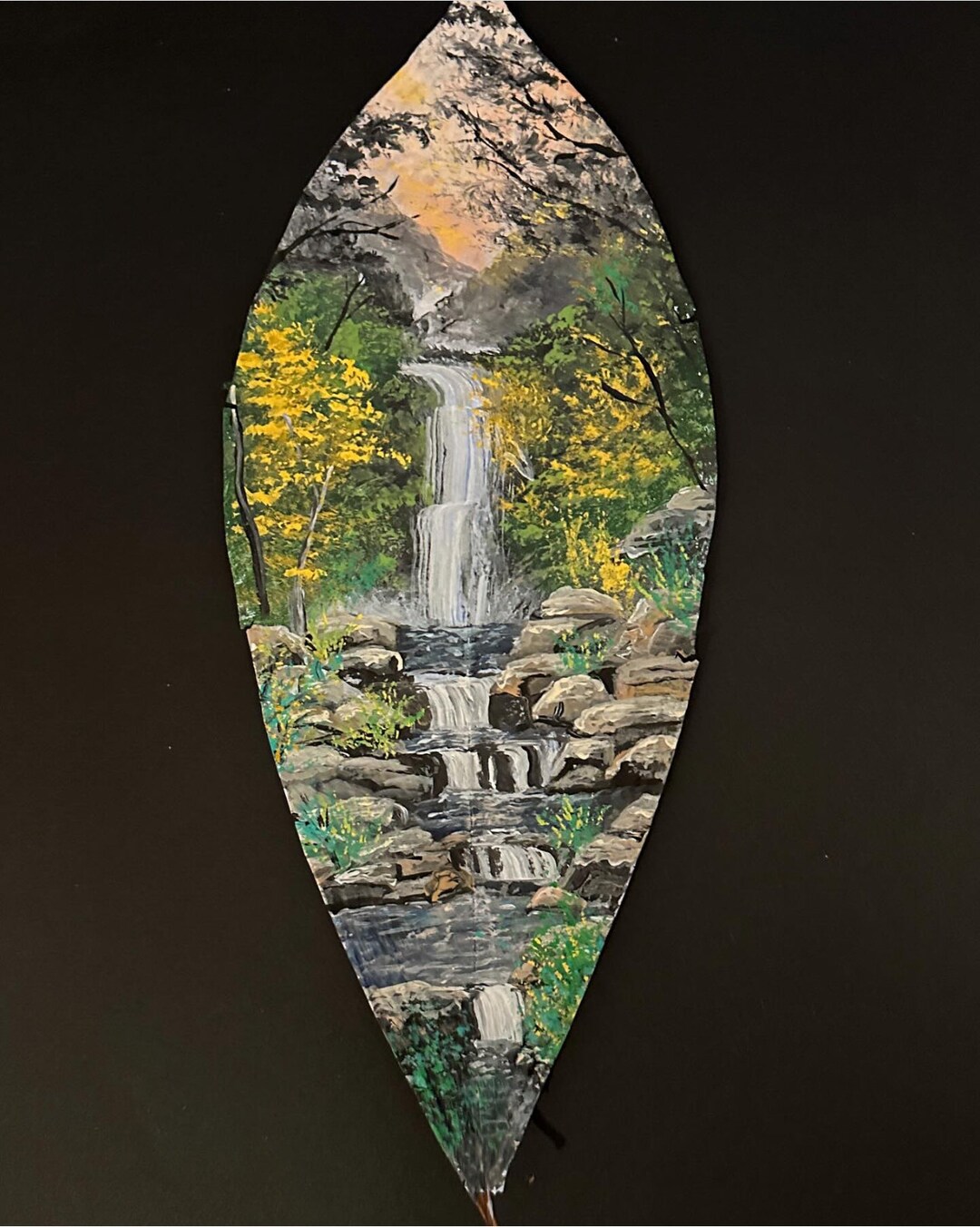 Real Leaf, “majestic Falls” - Etsy