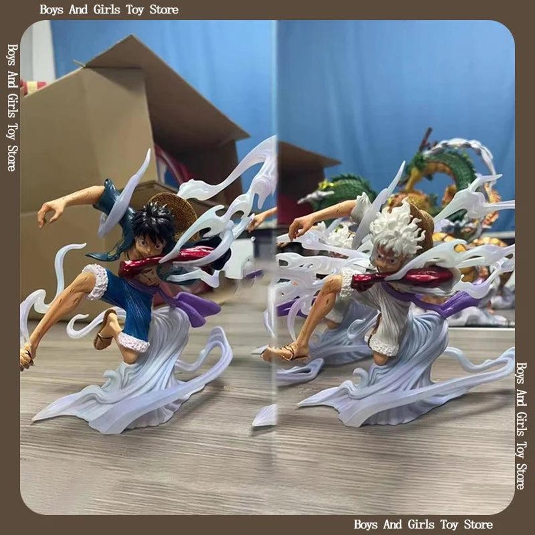 One Piece Luffy Gear 5 Figure Anime Awakening PVC Collectible - Etsy