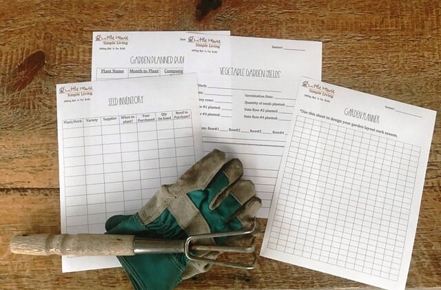 Garden Planning Printable mini Garden Plannerinstant DOWNLOAD - Etsy