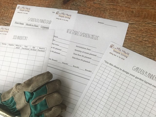 Garden Planning Printable mini Garden Plannerinstant DOWNLOAD - Etsy