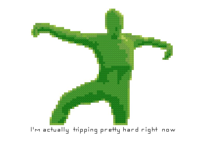 Greenman Cross Stitch Pattern Charlie Kelly Green Man Always - Etsy