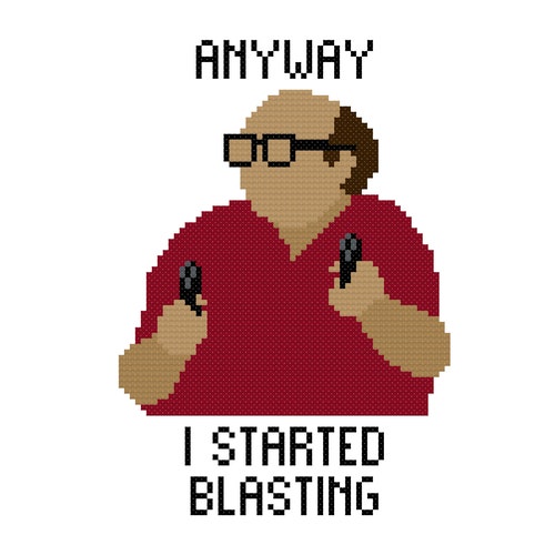 Frank Reynolds-it's Always Sunny Fan Art Cross Stitch - Etsy UK