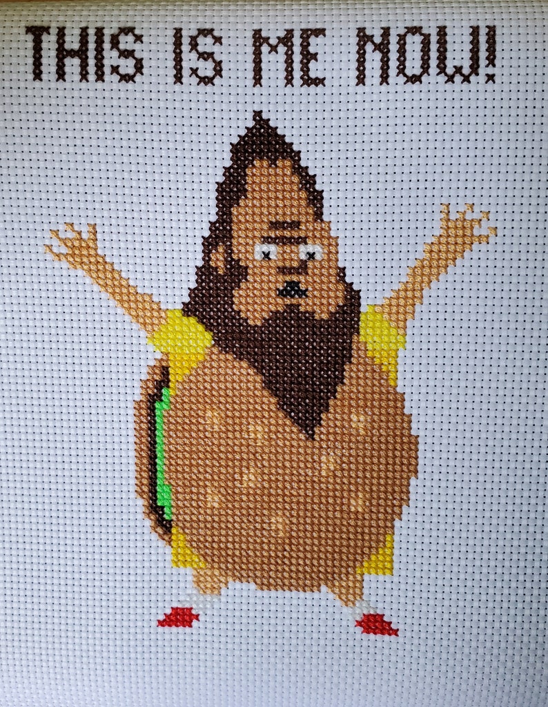 Beefsquatch Cross Stitch Pattern Gene Belcher Quotes - Etsy