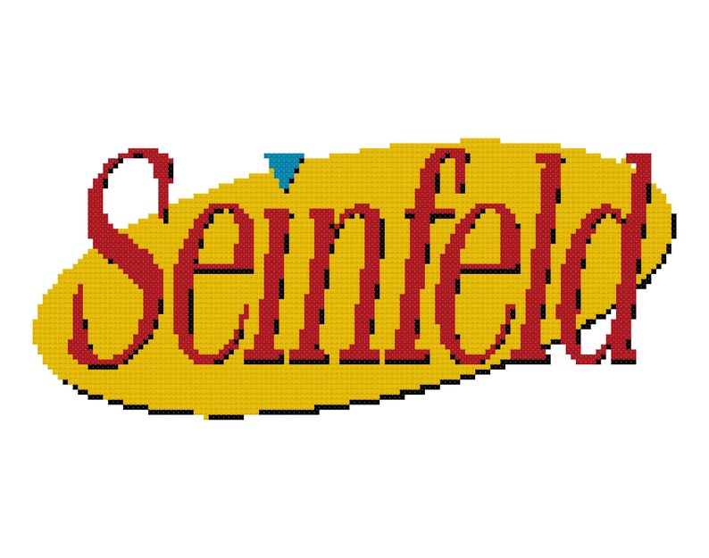 Seinfeld Cross Stitch Pattern, Seinfeld Logo PDF Download, Sitcom ...
