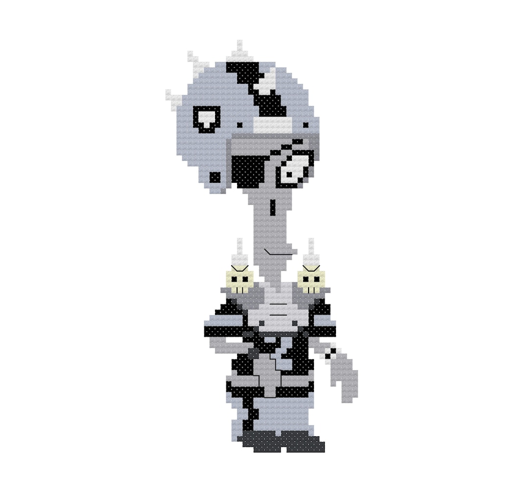 Roger the Alien as Raider Dave, PDF Cross Stitch Pattern, American Dad ...