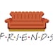 Friends Couch PDF Cross Stitch Pattern, Friends TV Show Logo Instant ...