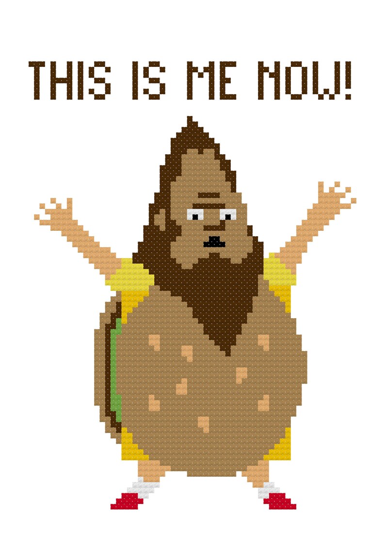 Beefsquatch Cross Stitch Pattern Gene Belcher Quotes - Etsy