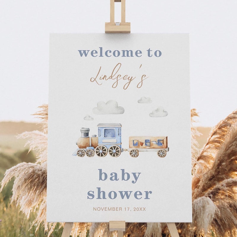 Train Baby Shower - Etsy