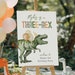 Dinosaur Birthday Welcome Sign: Three Rex Party (digital Download) - Etsy