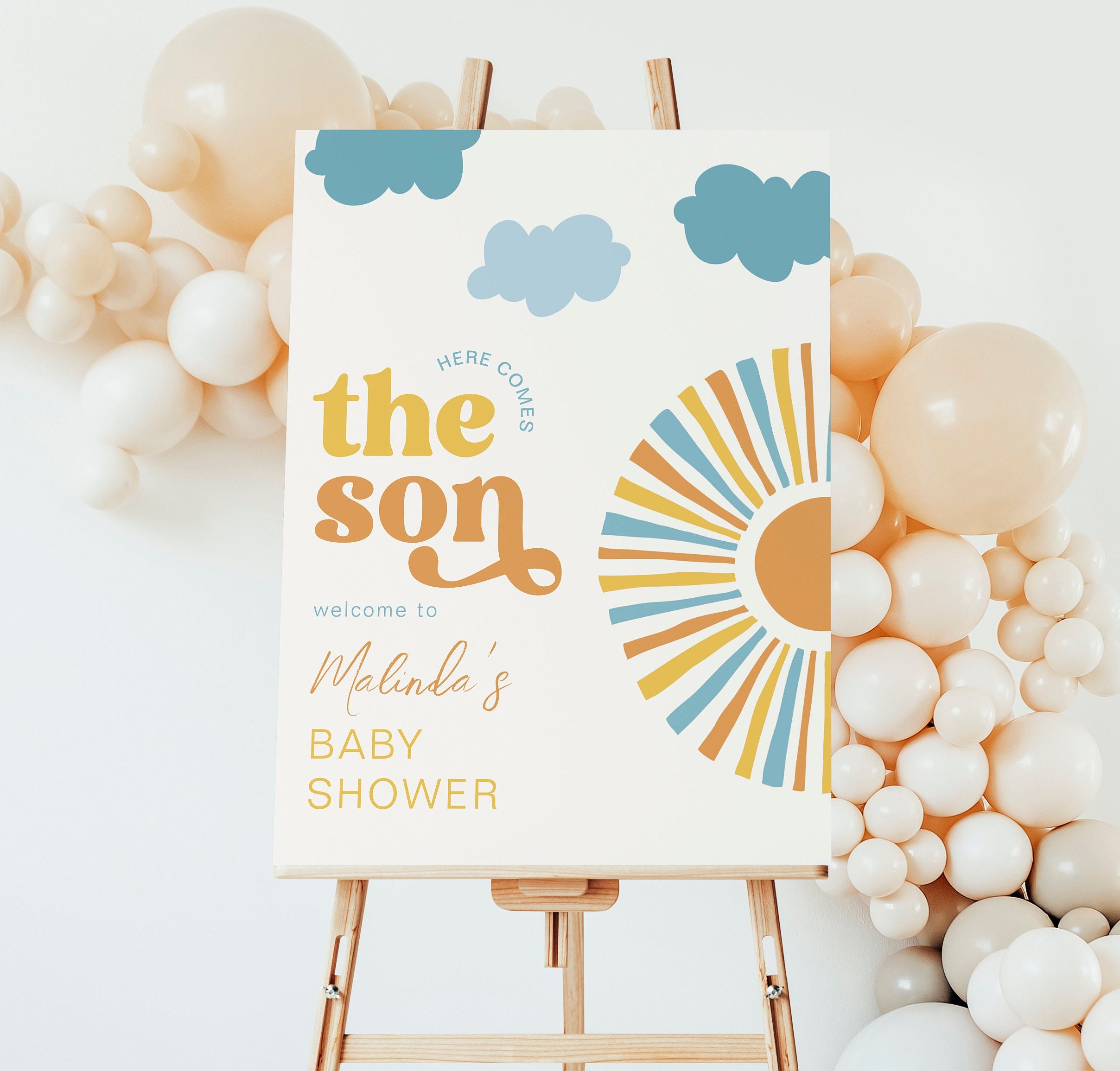 Here Comes the Son Baby Shower Bundle, Here Comes the Son Baby Shower ...