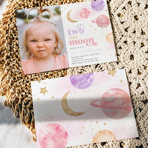 Two the Moon Party Bundle, Digital Two the Moon Party Package, Girl's ...