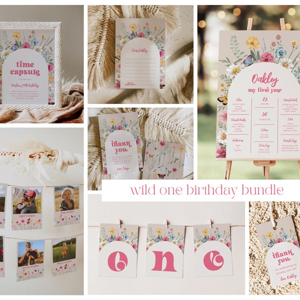 Wild Flower One Decorations - Etsy