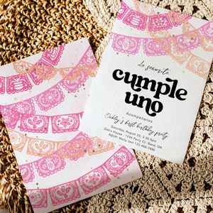 Girl's First Fiesta Birthday Invitation, Primera Fiesta, Girl's Fiesta ...