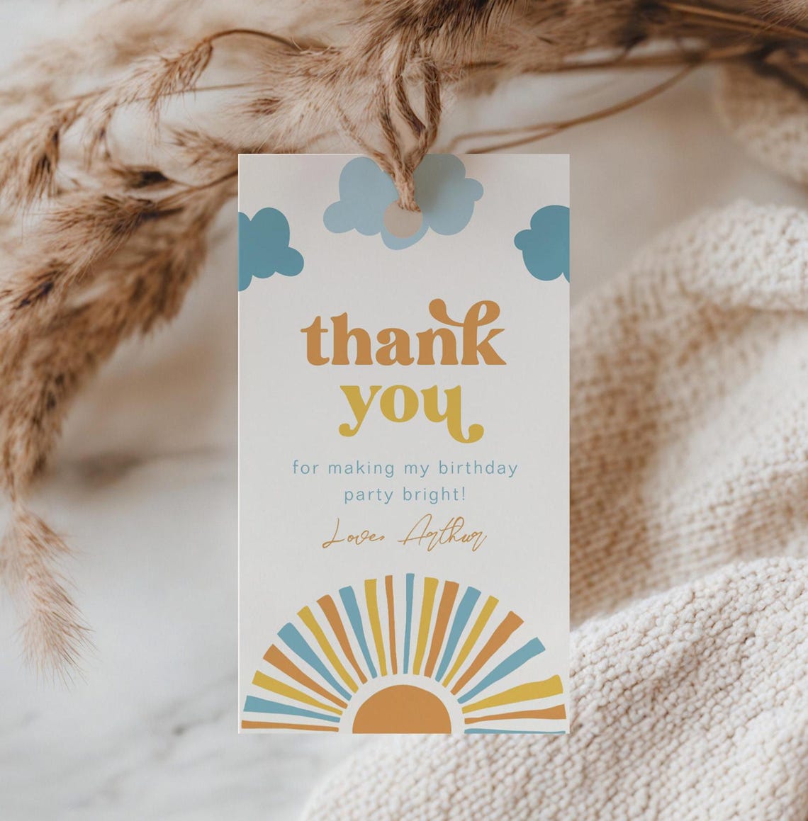 Sun Birthday Favor Tags, Sun Party Favor Tag, Sun Gift Tag, Editable ...