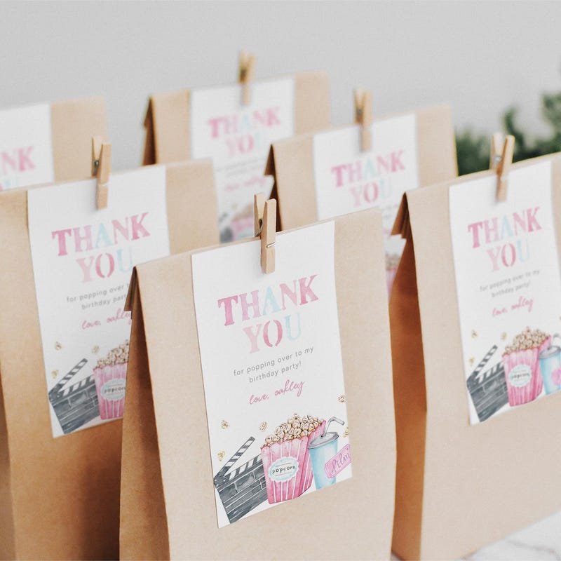 Pink Movie Night Favor - Etsy