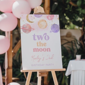 Two the Moon Party Bundle, Digital Two the Moon Party Package, Girl's ...