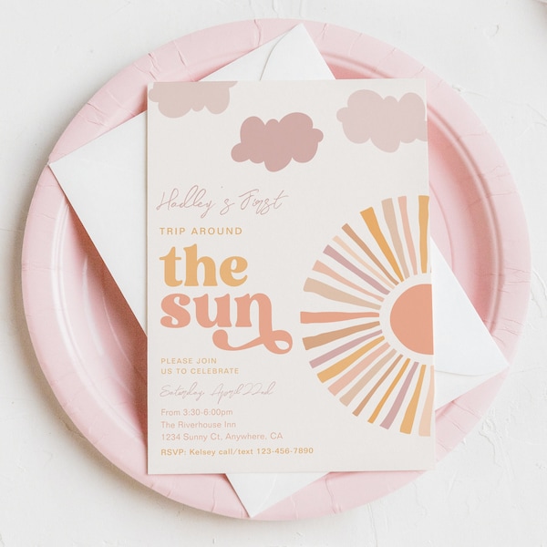 Sun Invitation - Etsy
