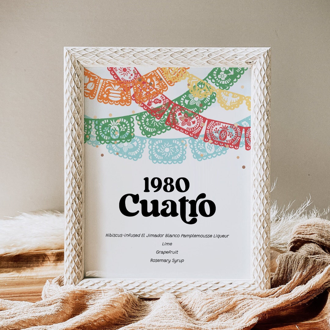 8x10 Editable Fiesta Party Drink Sign, Digital Fiesta Party Sign ...