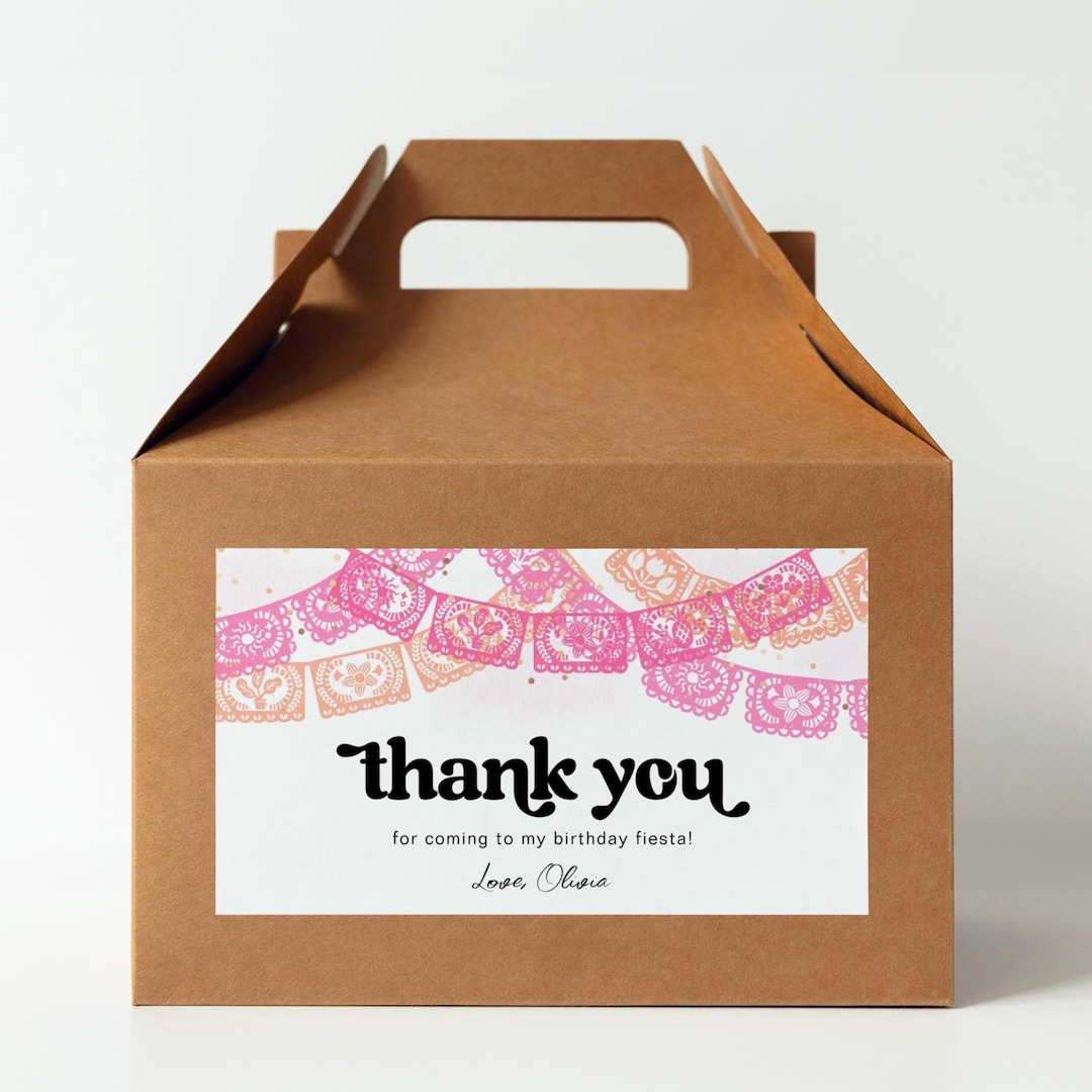 Girl's Fiesta Gable Box Sticker, Digital Gable Box Sticker Template ...