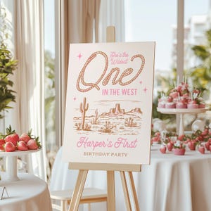 18x24 Wildest One in the West Welcome Sign, Girl's Wildest One in the ...