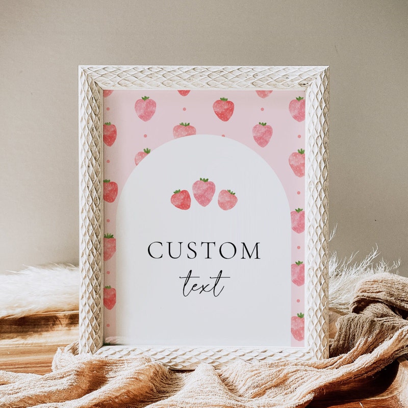 Strawberry Sign - Etsy