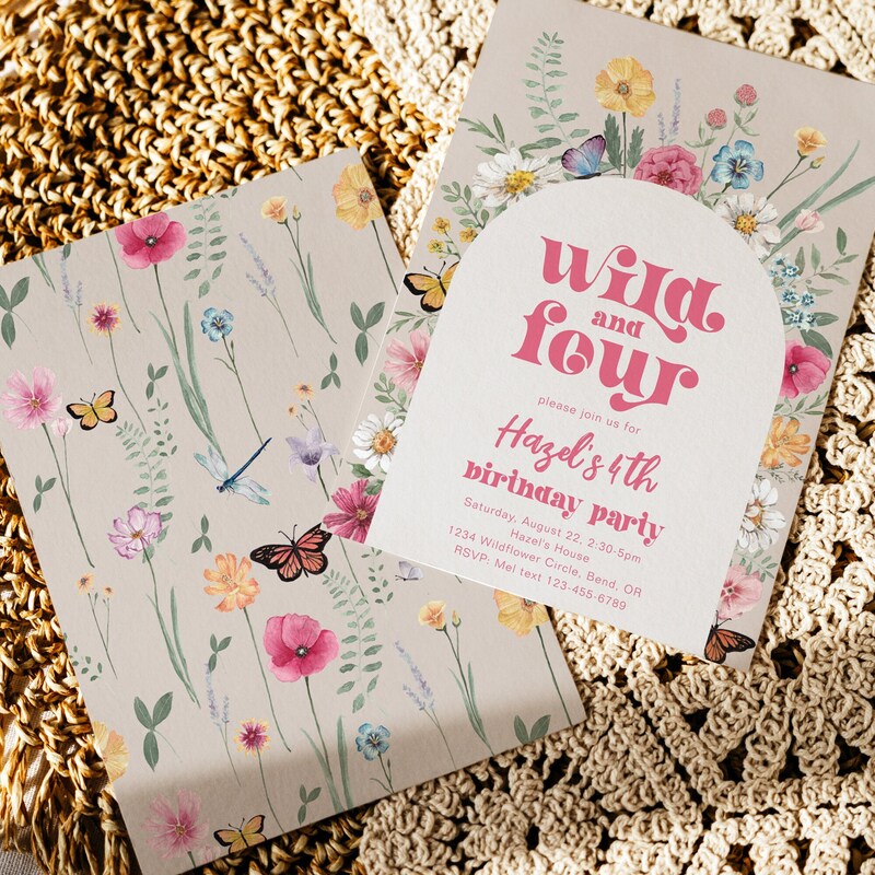Wildflower Invite - Etsy