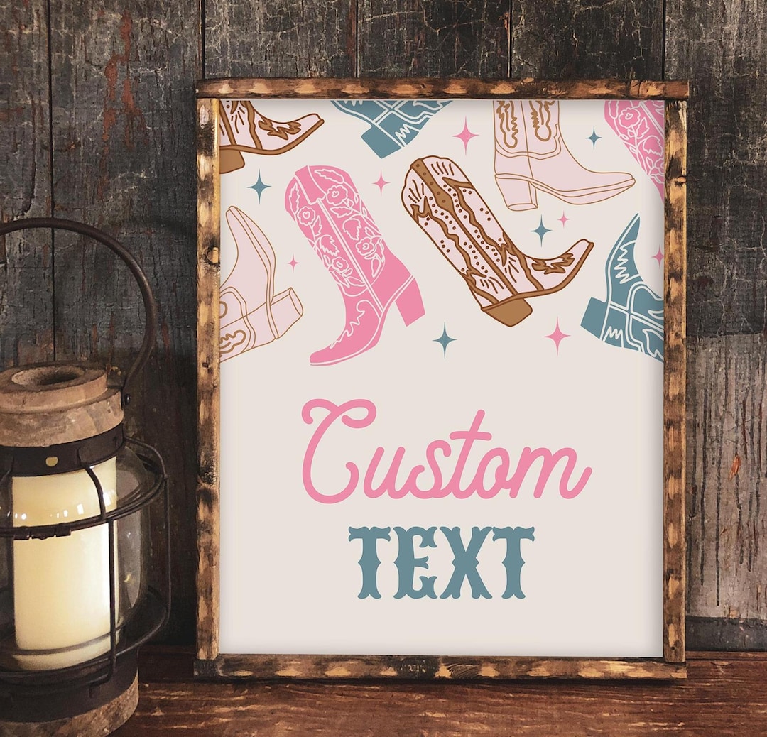 Custom Western Birthday Sign, Custom Rodeo Signs, Joint Western ...