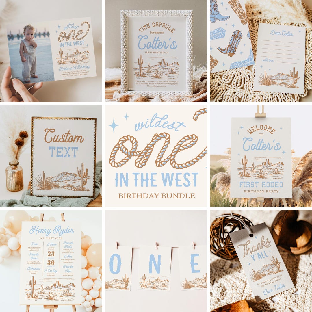 Wildest One in the West Bundle, Digital Wildest One in the West ...