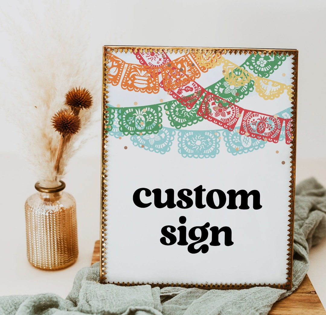 8x10 Editable Fiesta Party Sign, Digital Fiesta Party Sign, Boy's ...