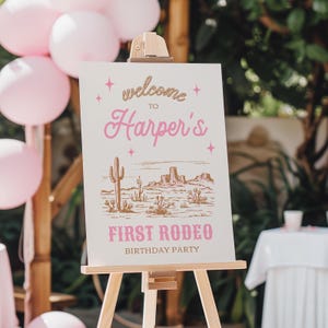 Cowgirl First Birthday Bundle, First Rodeo Birthday Bundle, Pink First ...