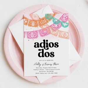 Adios Dos Fiesta Invitation, Girl's Adios Dos Invitation, Fiesta Third ...