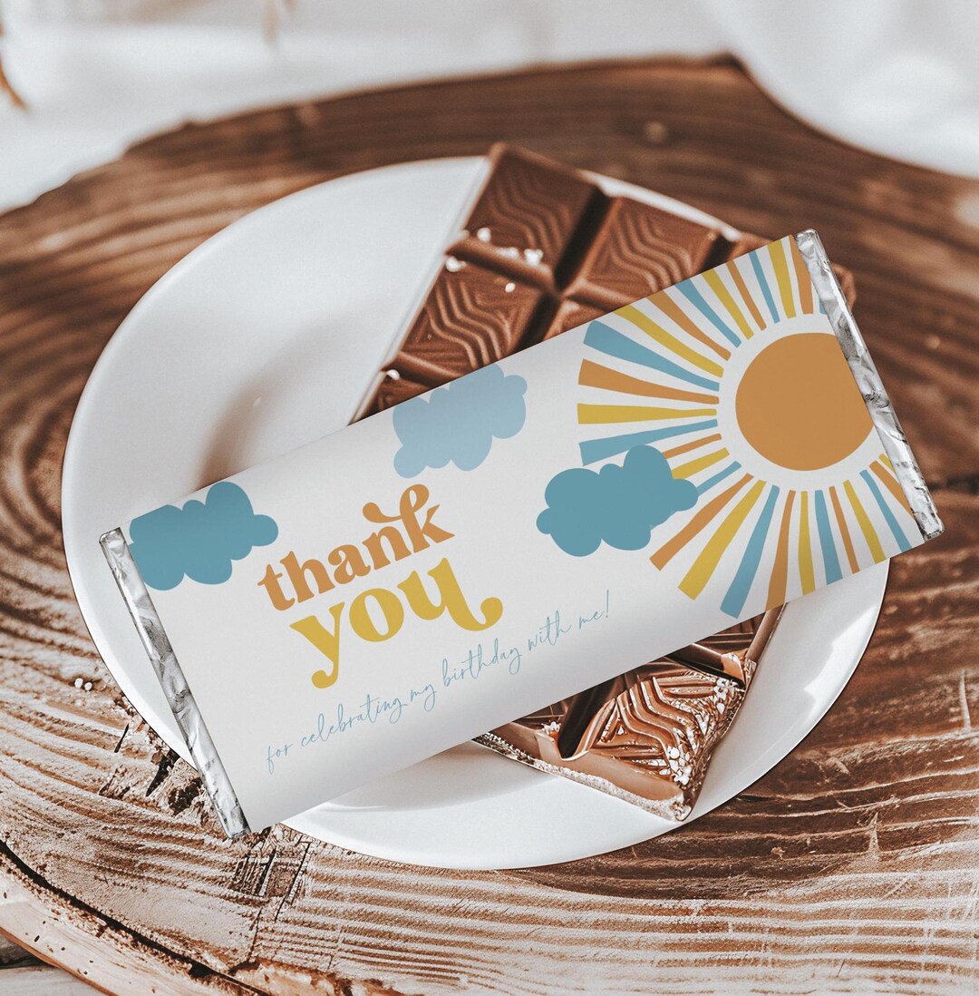 Editable Sun Candy Bar Wrappers, Sun Chocolate Bar Wrapper, Printable ...