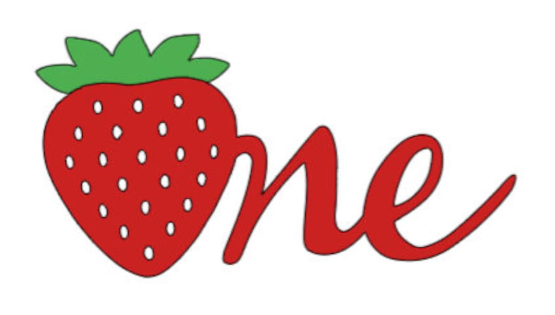 Sweet One Strawberry 1st Birthday PNG Strawberry Birthday PNG ...