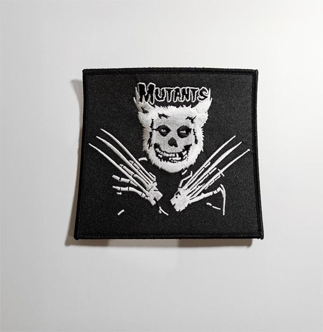 Mutants Punk Rock Patch - Wolverine / Misfits Mashup Inspired Large ...