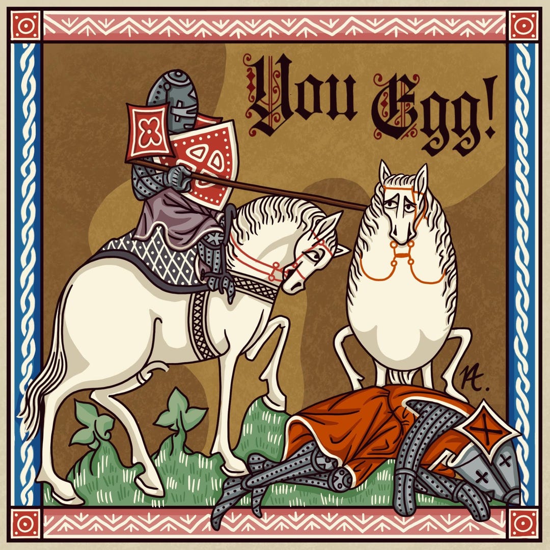 You Egg! - Macbeth - William Shakespeare - Medieval Insult - Vinyl Sticker/magnet - Etsy