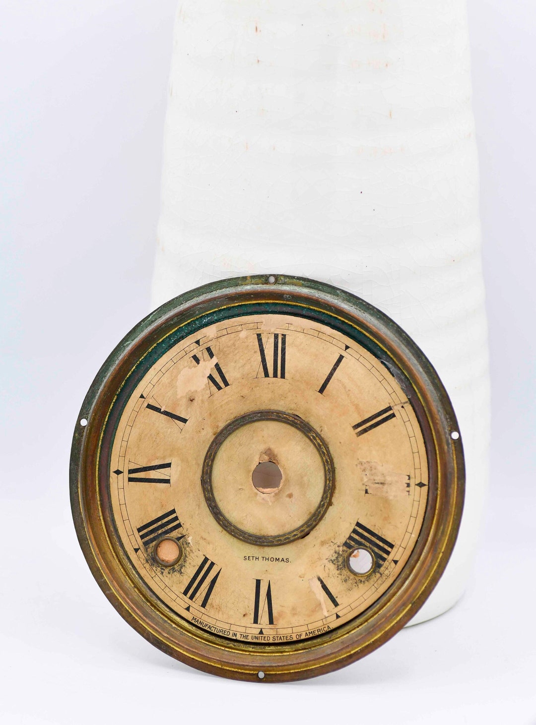 Shabby Chic Mantle Clock Face for Home Interiors, Seth Thomas - Etsy