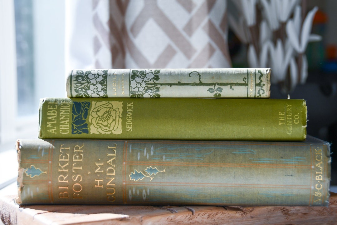 Antique Book Collection for Home Interiors Lucile by Meredith - Etsy