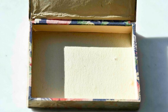 French Antique Sewing Box, French Textile Box, 7" - Gem