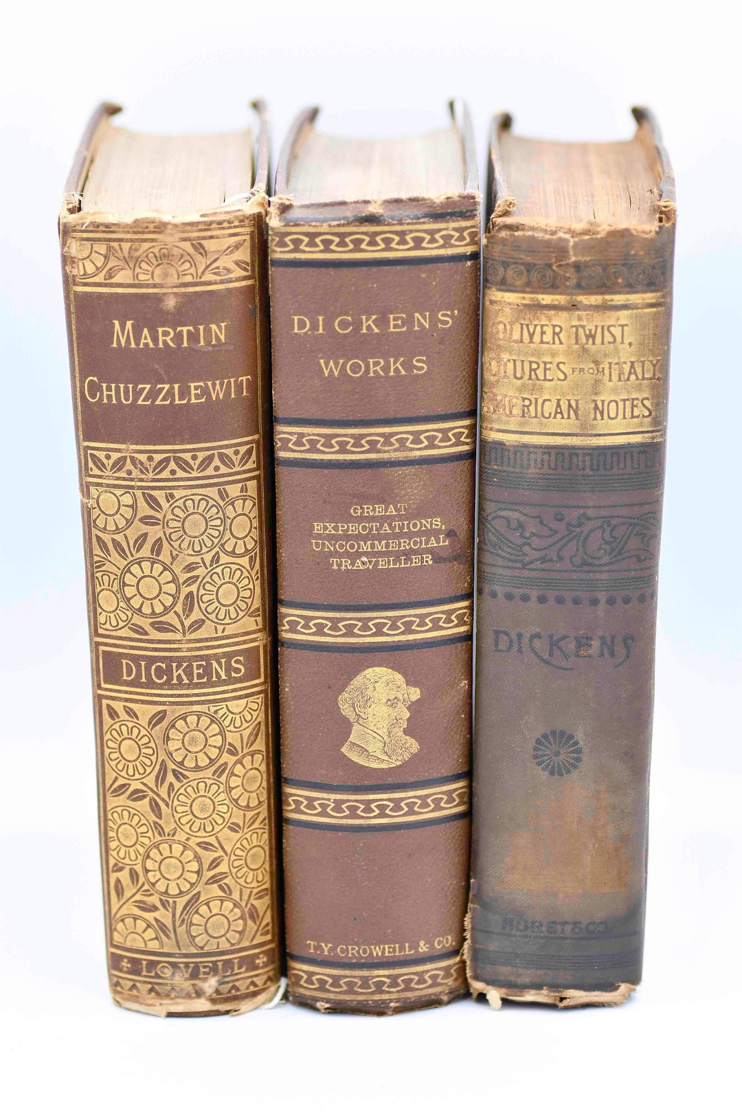 Charles Dickens Antique Set, Decorative Books - Etsy