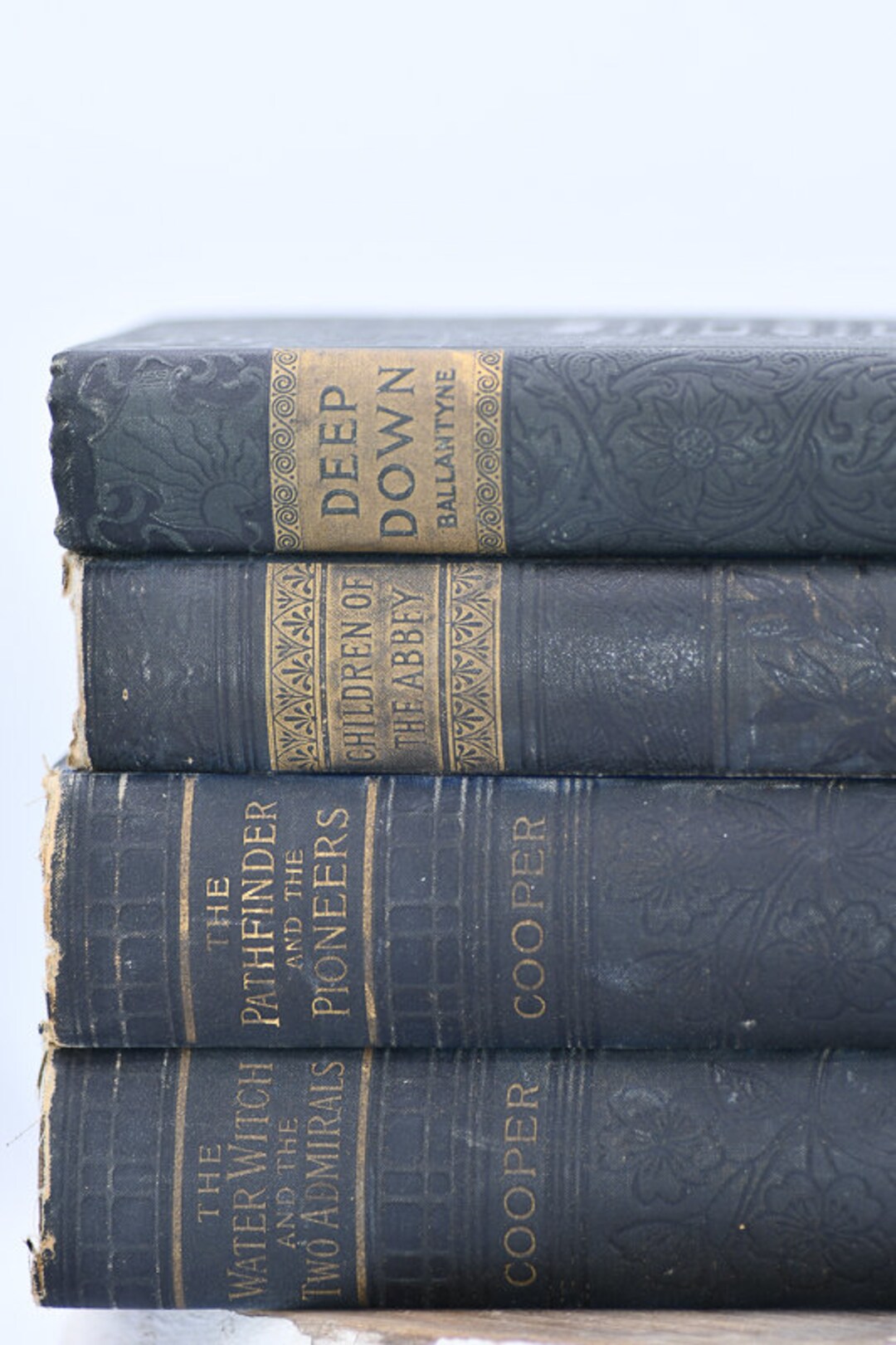 Decorative Victorian Book Set, Classic Antique Literature - Etsy