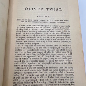 Antique Charles Dickens, Oliver Twist, 1900 - Etsy