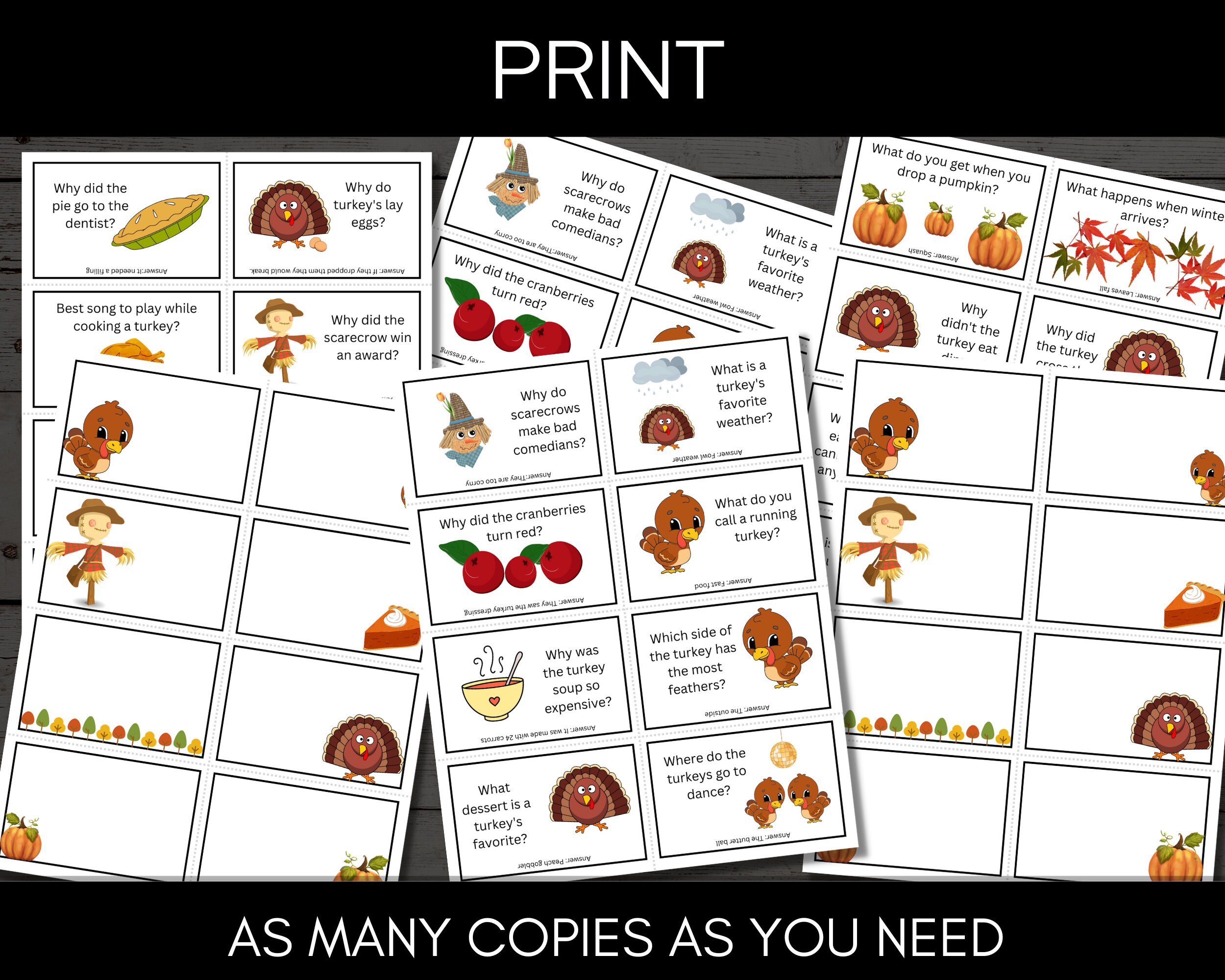 Fall Lunch Box Jokes, Autumn Lunchbox Jokes, Lunch Box Notes, Kids ...