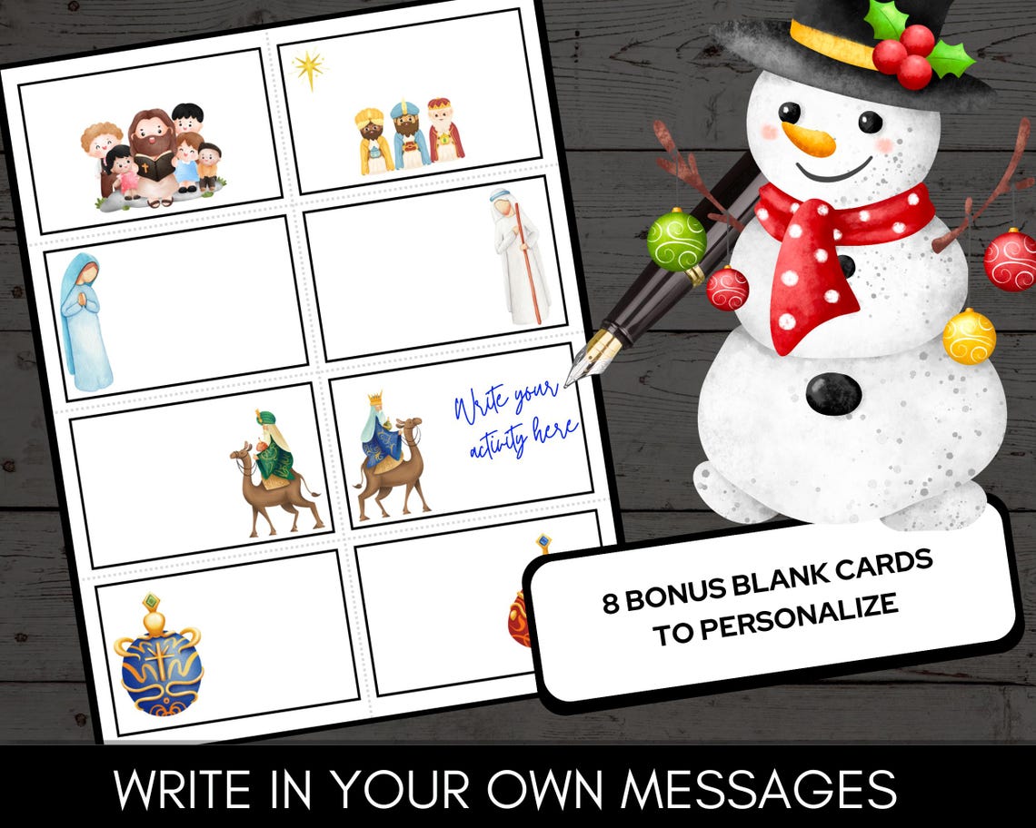 64 Kindness Advent Calendar Cards | Unique Advent Activity Cards ...