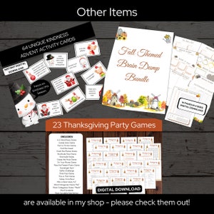Printable Thanksgiving Game, Family Thanksgiving Game, Dinner Table ...