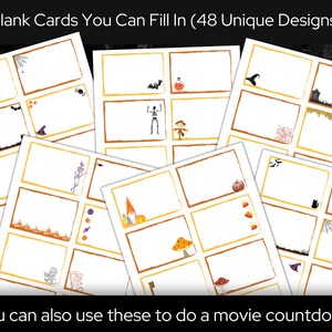 Halloween Advent Calendar, Halloween Printable, Halloween Count Down ...