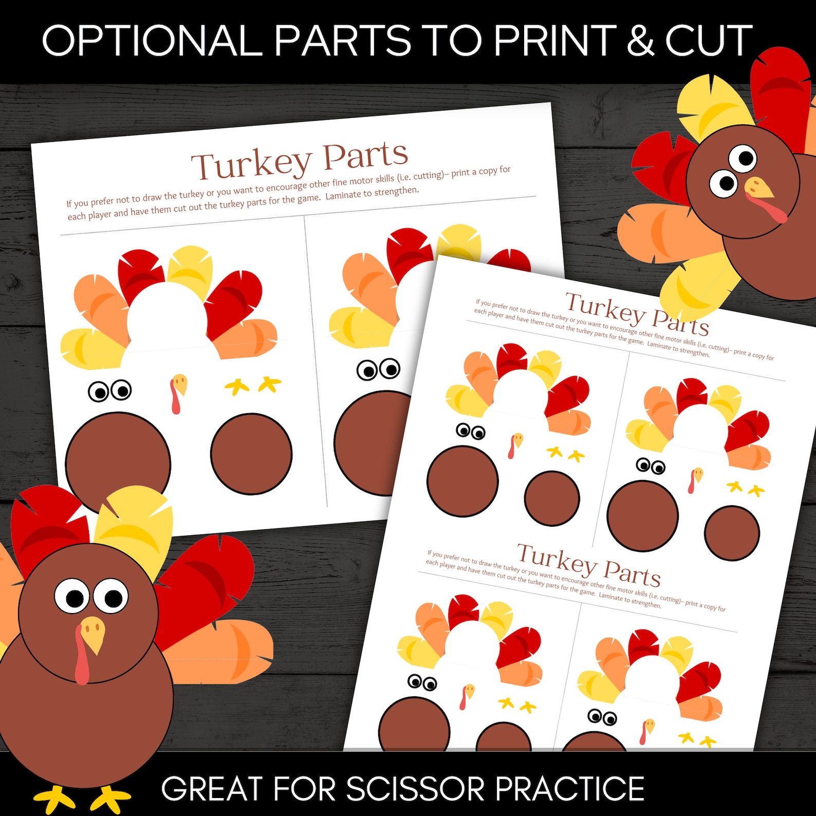 Roll a Turkey Dice Game, Thanksgiving Dice Game, Printable Thanksgiving ...